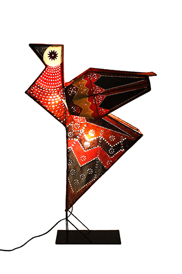 Kite Leather Floor & Table Lamp